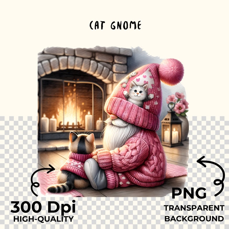 15 PNG Files : Cat Gnome Clipart, Gnome Clipart, Gnome Png, Gnome ...