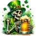 5 PNG File : Cheers to Eternity - St. Patrick's Skeleton Toasting Beer ...