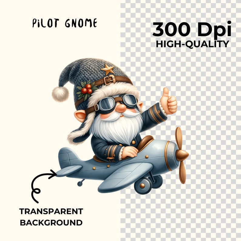 15 PNG Files : Pilot Gnome Clipart, Gnome Clipart, Gnome Png, Gnome ...