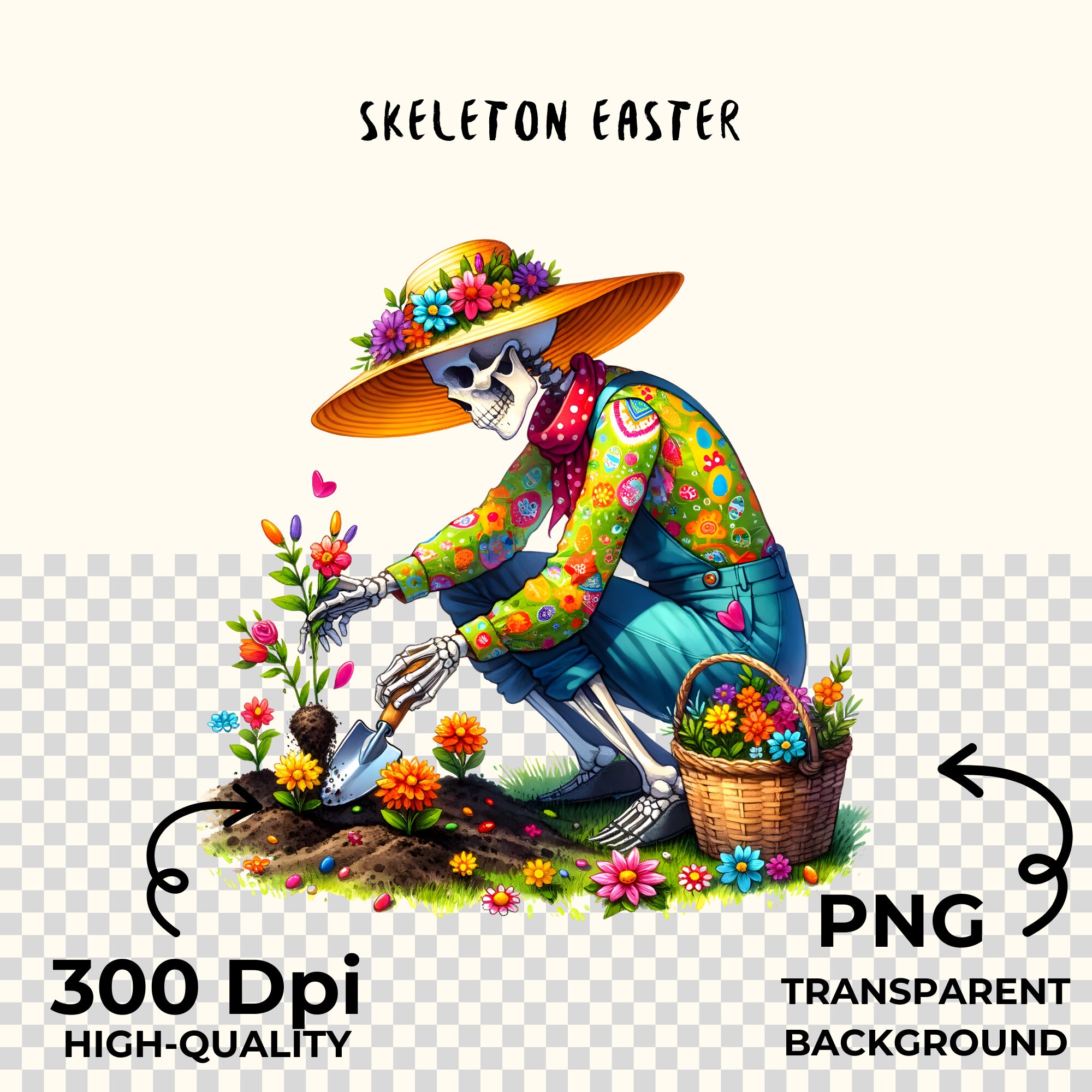 15 PNG Files : Skeleton Easter Png, Watercolor Skeleton Png, Watercolor ...