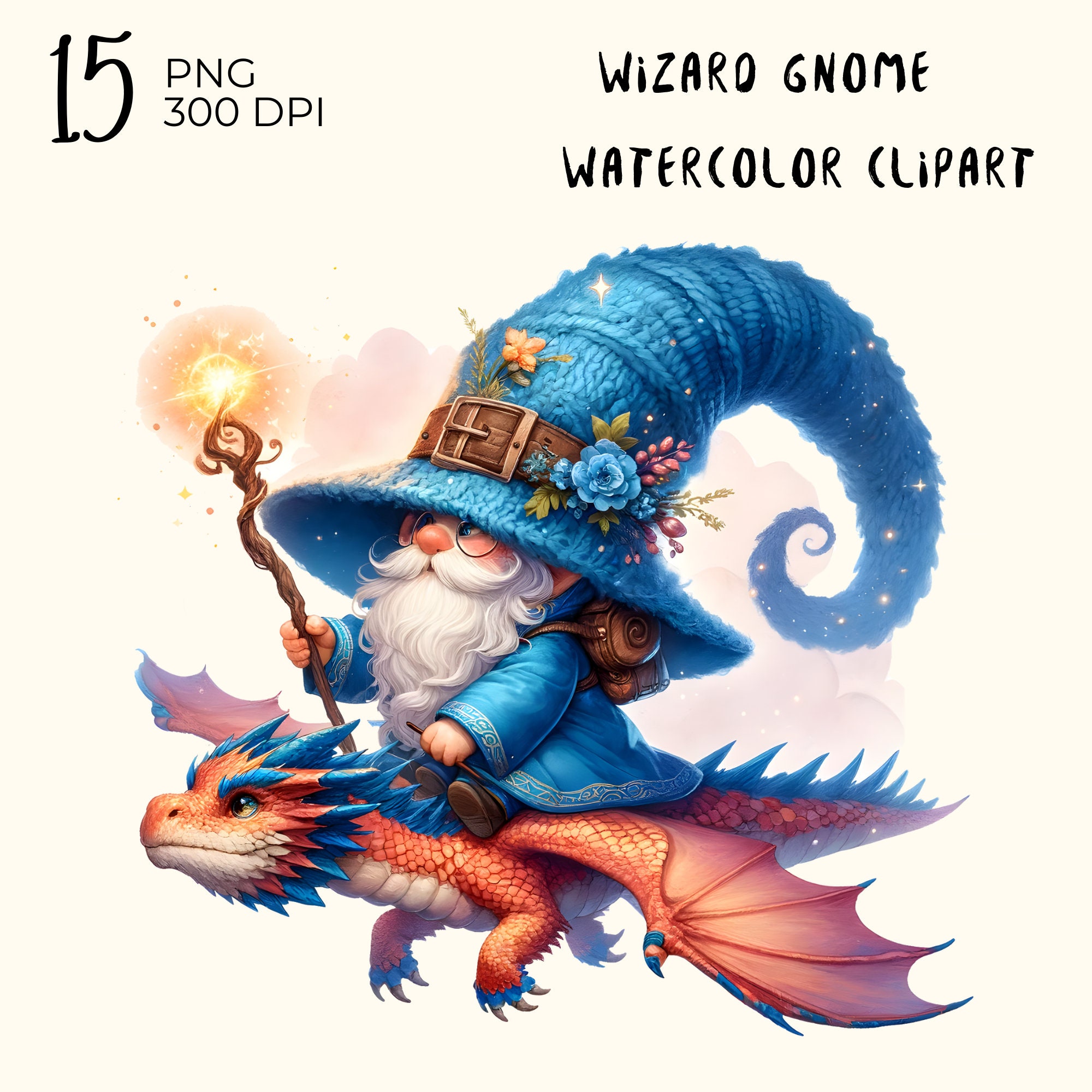 15 PNG Files : Wizard Gnome, Gnome Clipart, Watercolor Gnome Png ...