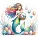 14 PNG Files Enchanted Easter Mermaid: Festive Sea Fantasy, Digital ...
