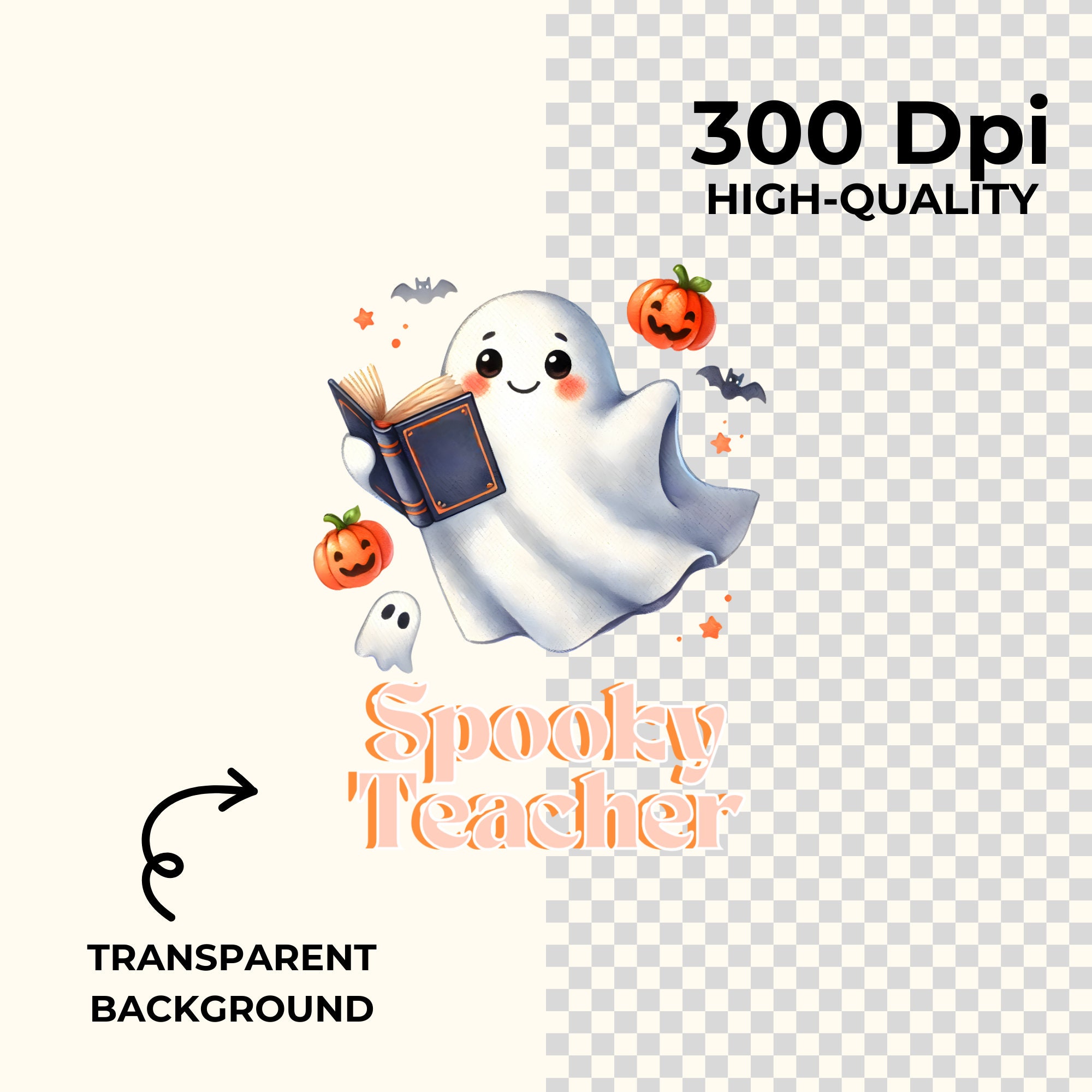 Spooky Teacher PNG, Halloween Png, Halloween Shirt Sublimation Design ...
