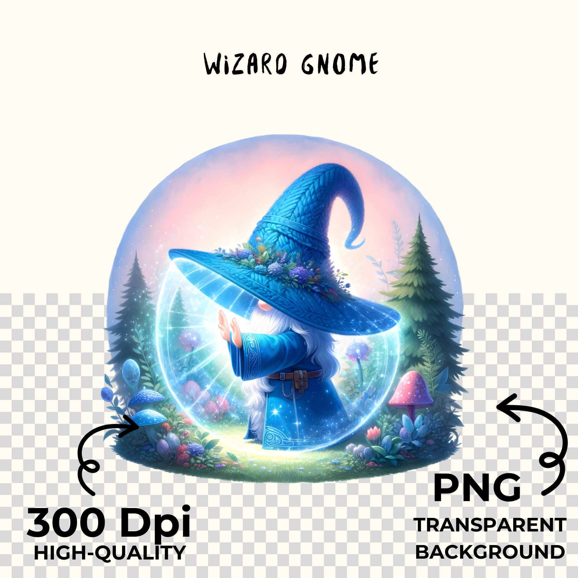15 PNG Files : Wizard Gnome, Gnome Clipart, Watercolor Gnome Png ...