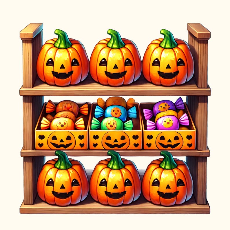 15 PNG : Halloween Candy Shop Clipart, Happy Halloween Clipart ...