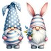 10 PNG Files : Spring Gnome With Easter Egg Charming Holiday ...