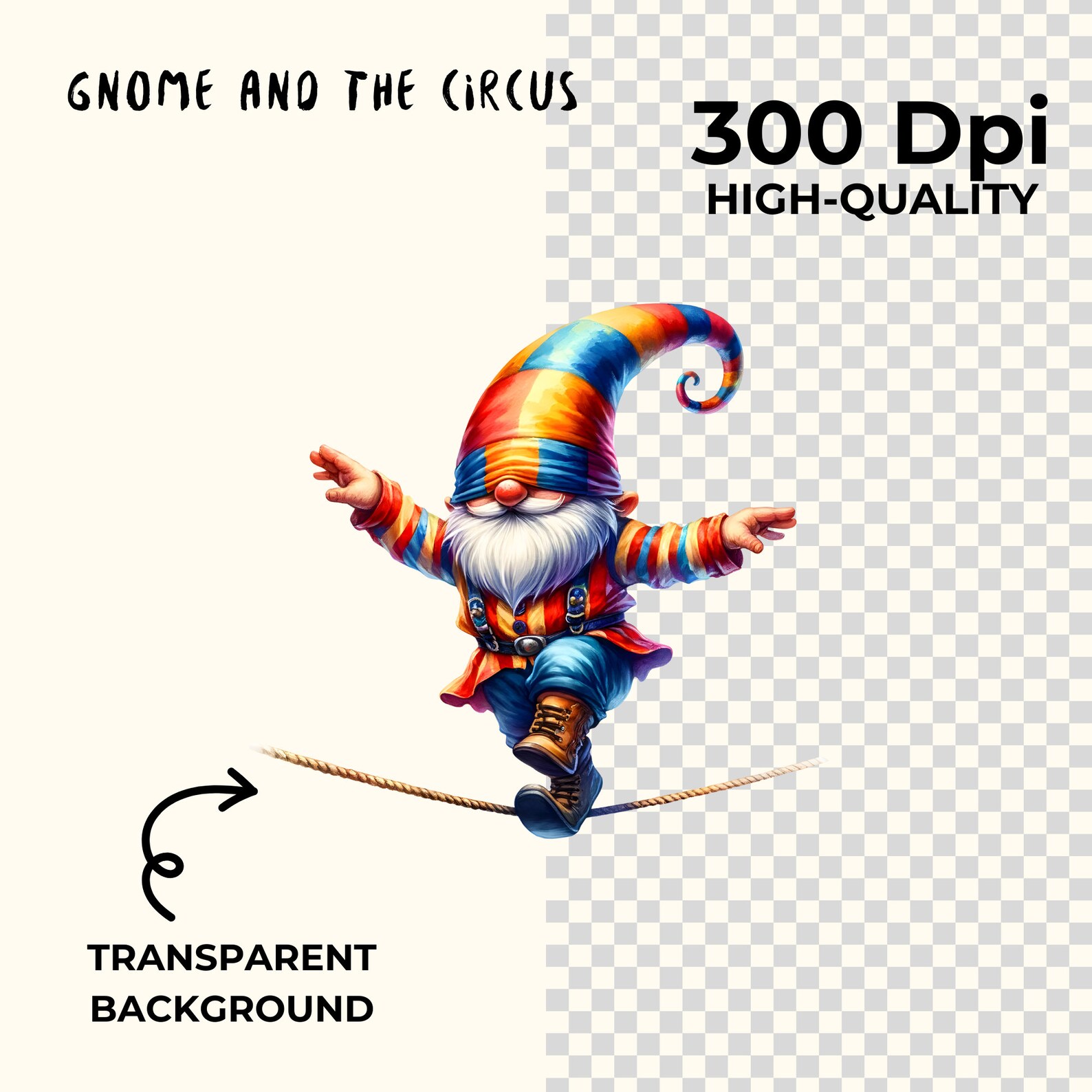 Circus Gnome Watercolor Clipart: 15 PNG Files (digital Download) - Etsy