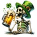5 PNG File : Cheers to Eternity - St. Patrick's Skeleton Toasting Beer ...