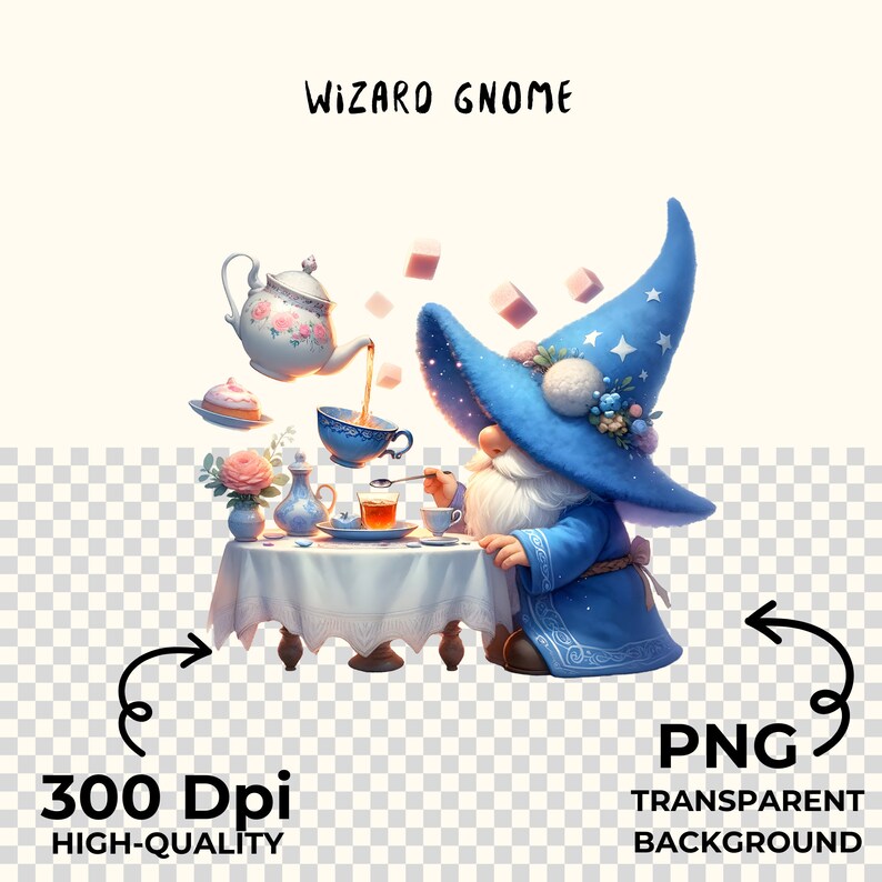 15 PNG Files : Wizard Gnome, Gnome Clipart, Watercolor Gnome Png ...