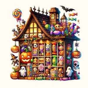 15 PNG : Halloween Candy Shop Clipart, Happy Halloween Clipart ...