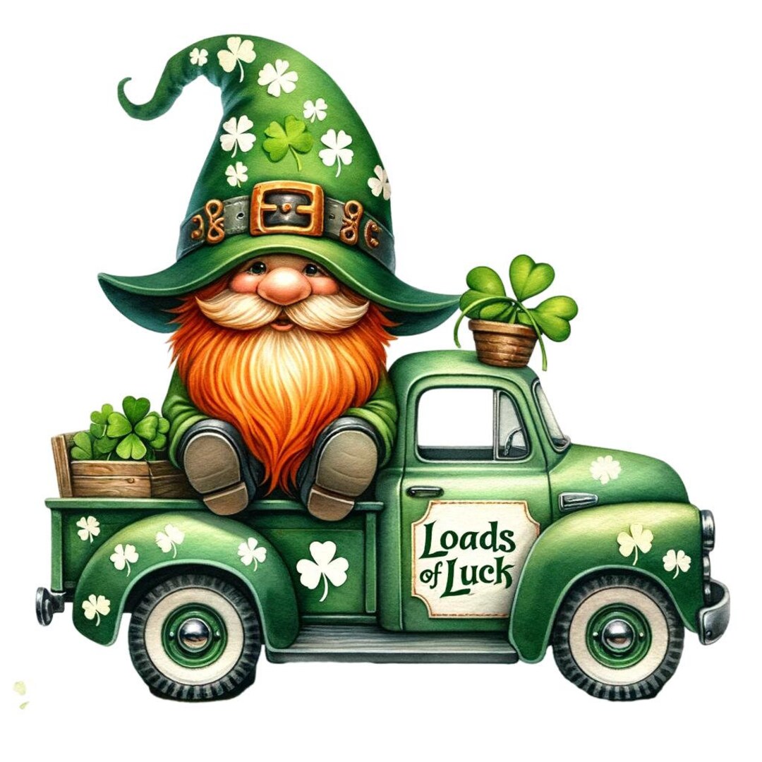 7 PNG File : Lucky Charm Gnome Truck - St. Patrick's Day Special ...