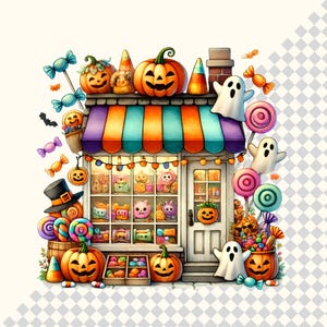 15 PNG : Halloween Candy Shop Clipart, Happy Halloween Clipart ...
