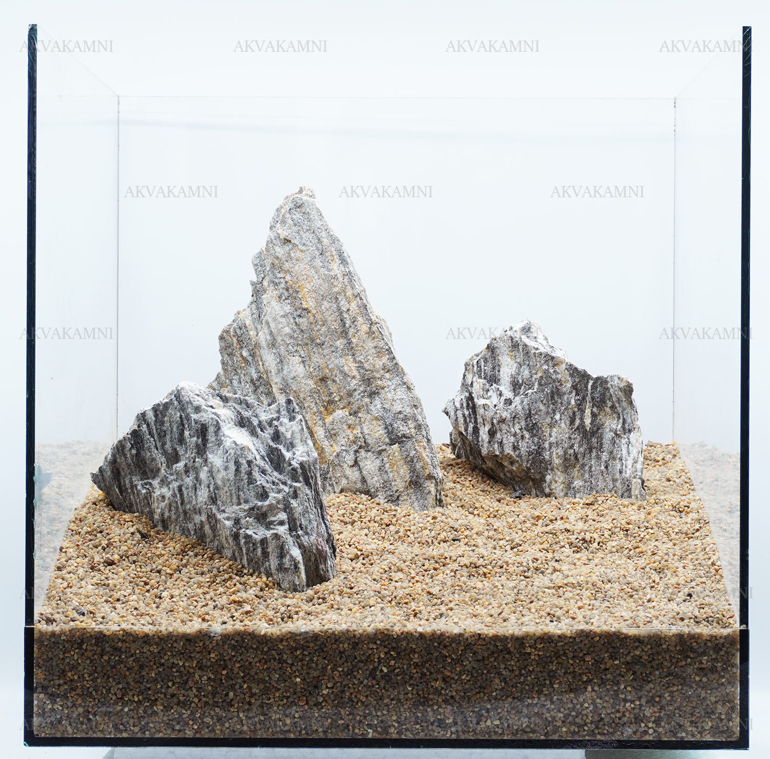Aquascape for a Nano Aqaurium. Stone for Fish Rank. Natural Design From ...