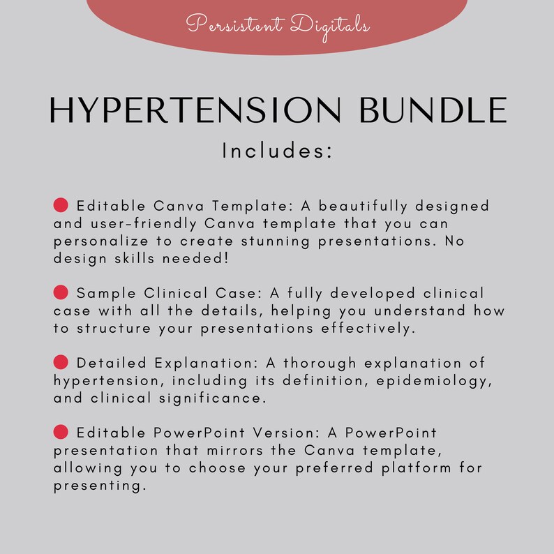 Hypertension Bundle Guide & Case Presentation High Blood Pressure ...