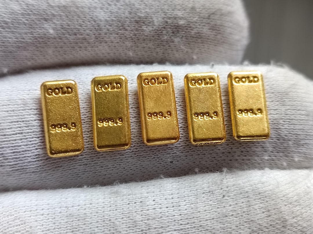 5 Mini Gold Bars Unique Reproduction Replica Numismatic Rare - Etsy