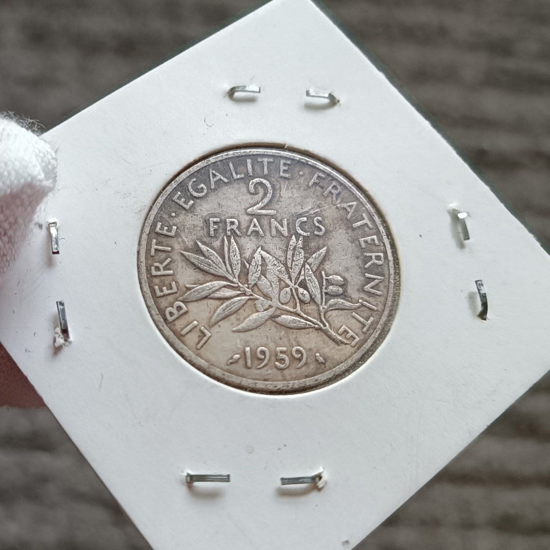2 Francs Semeuse 1959 ESSAI Reproduction Replica Numismatic Rare - Etsy