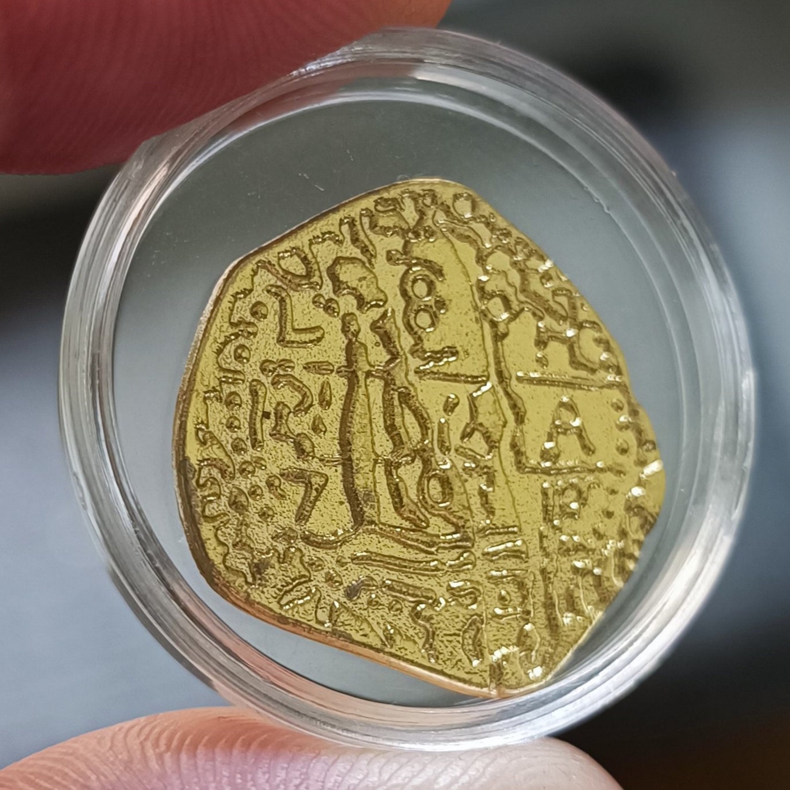 Pièce Doublon d'or Espagnol Pièce de monnaie Pirates Reproduction ...