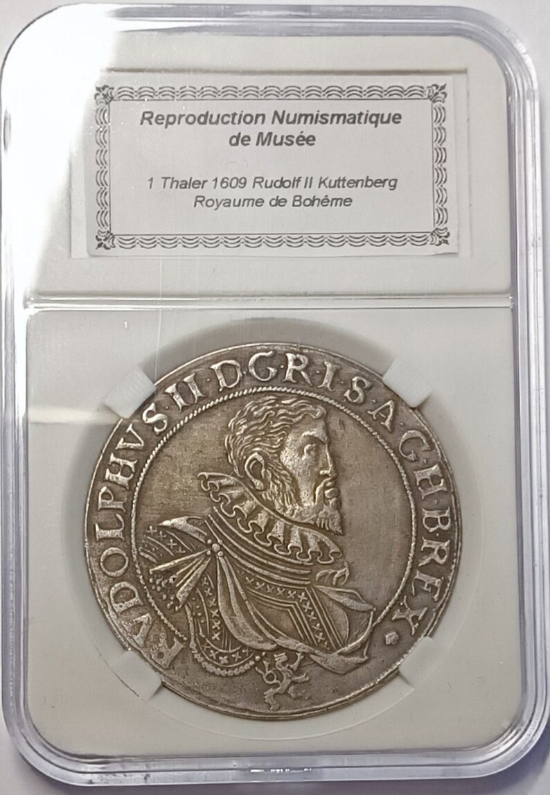 1 Thaler 1609 Rudolf II Reproduction Replica Numismatics - Etsy