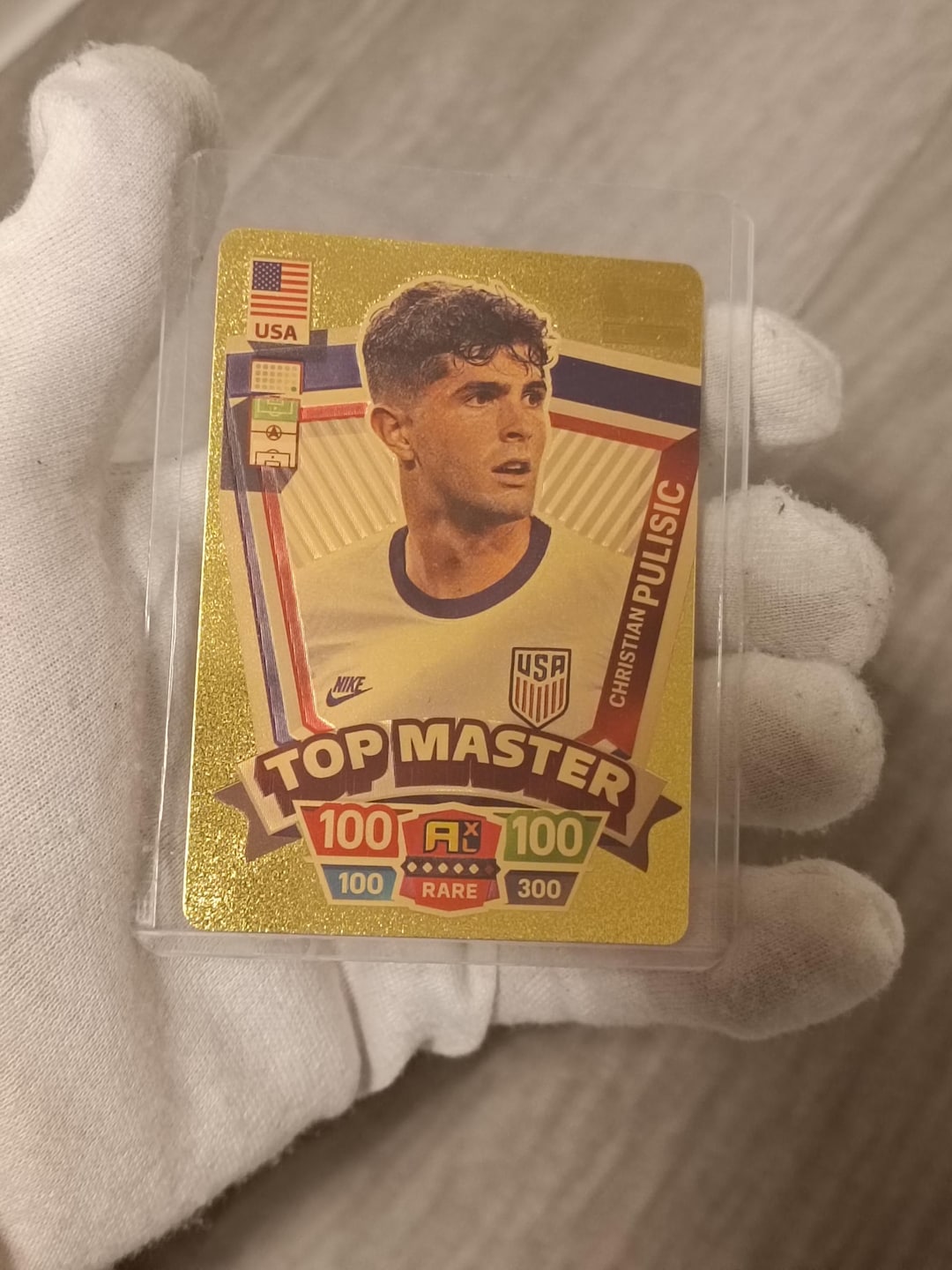 Card of the Famous Footballer Christian Pulisic, 24-carat Gold Plated ...