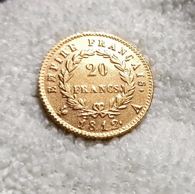 20 Francs Napoleon I Emperor 1812 A Reproduction Replica Numismatic Rare - Etsy