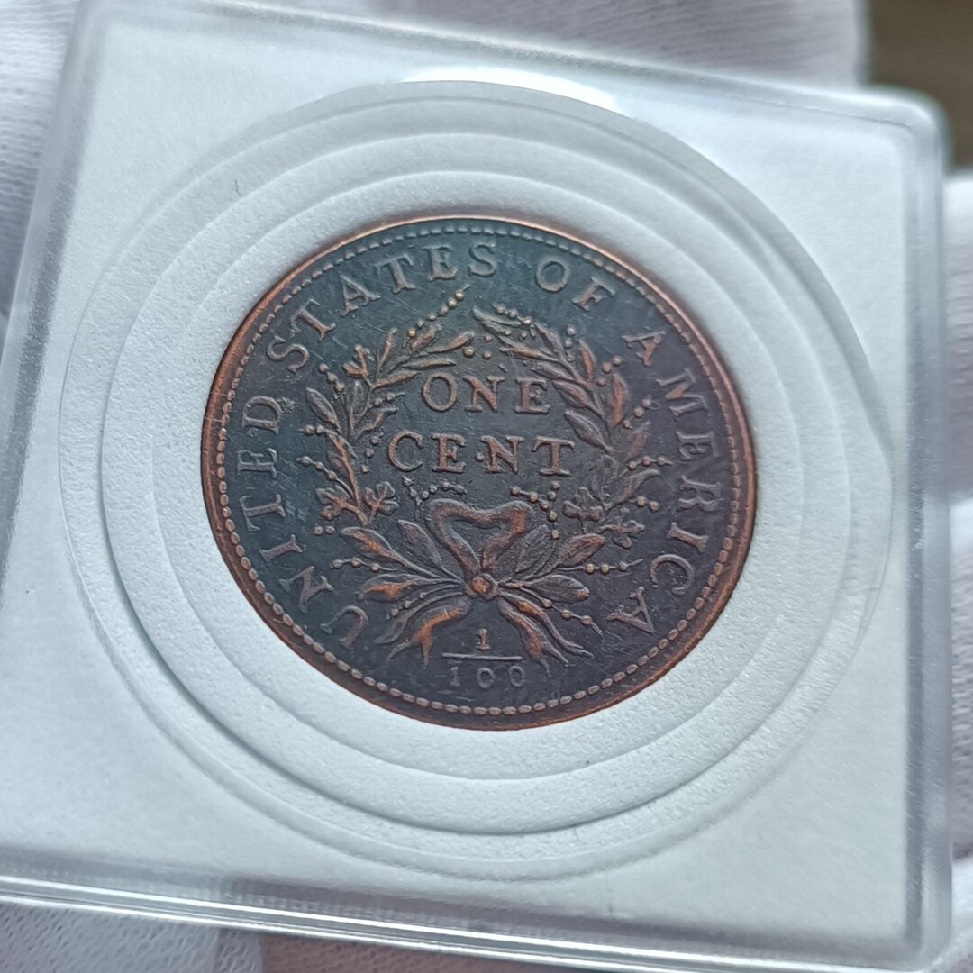 1 Cent Flowing Hair 1793 USA Reproduction Replica Numismatic Rare - Etsy