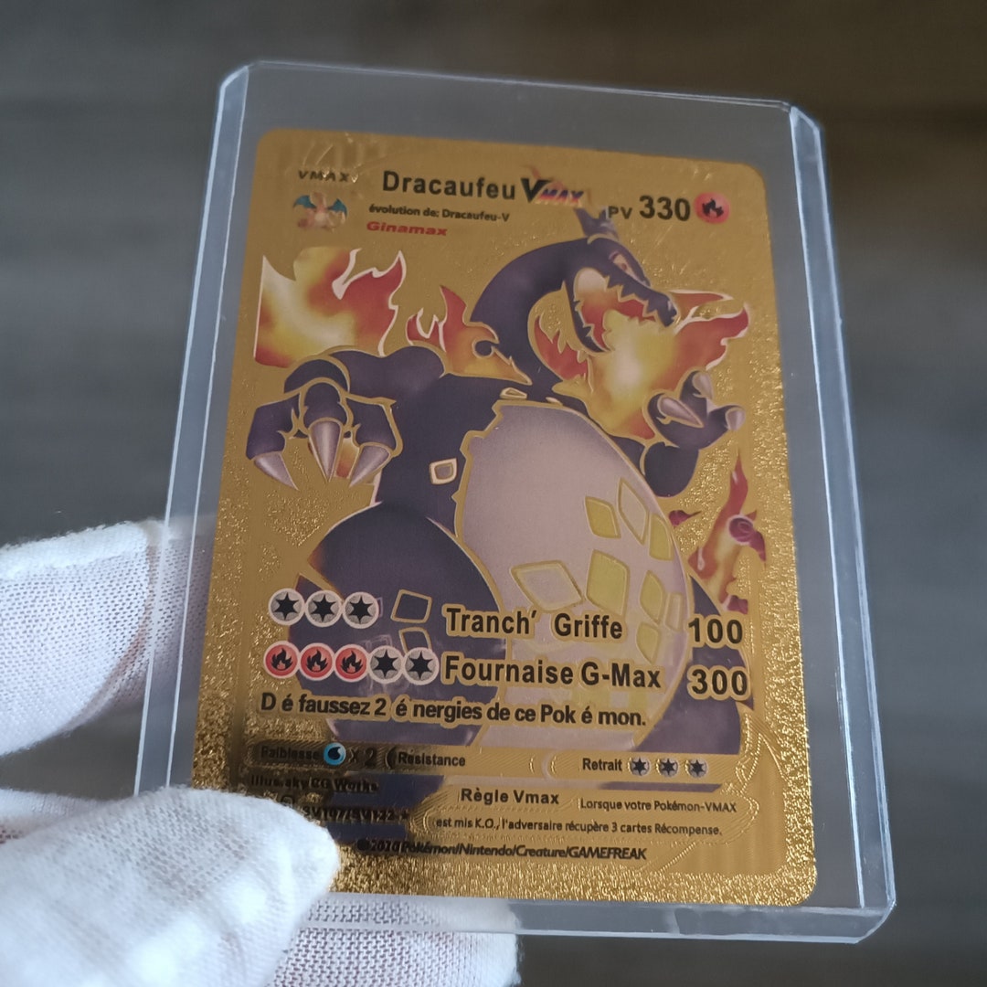 Pokemon Card Charizard Vmax HP 330 24k Gold Plated Reproduction ...