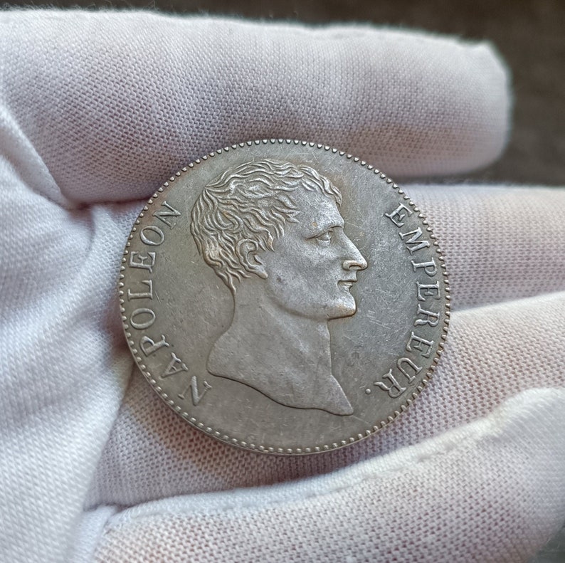 5 Francs Napoleon Bonaparte Emperor AN 12 Reproduction Replica ...