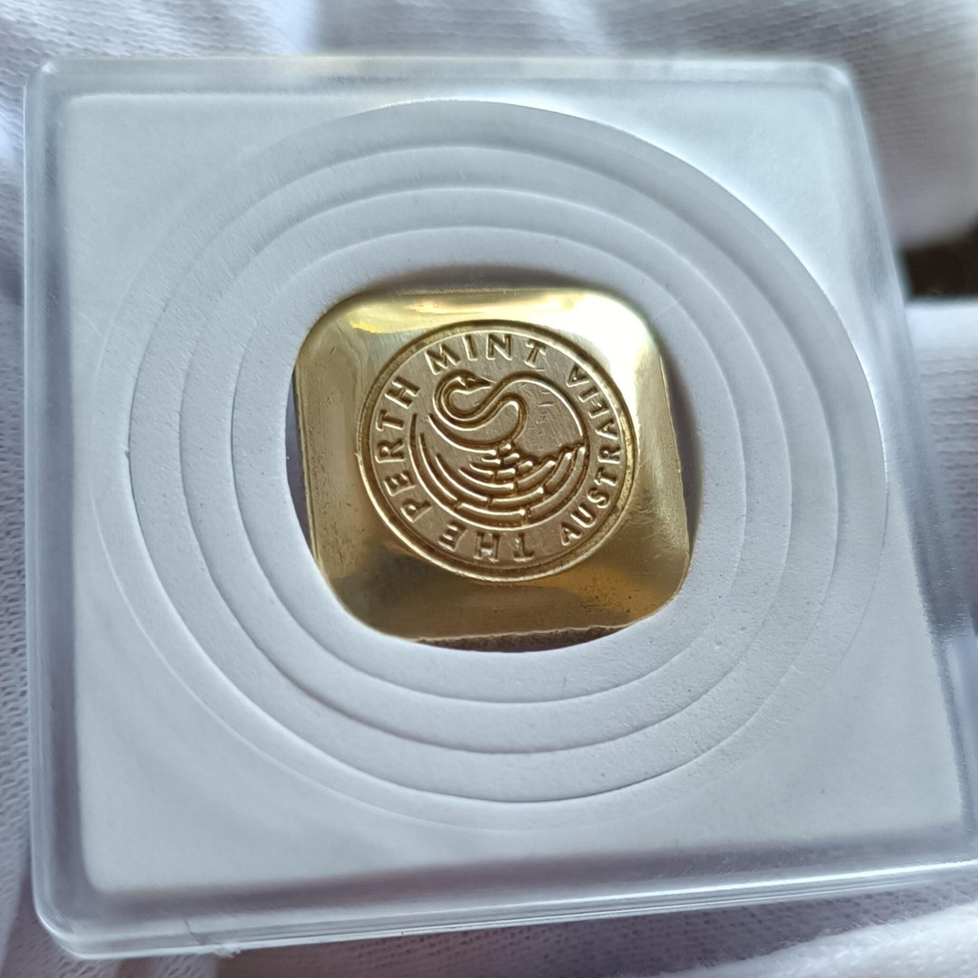 1 Oz Gold Ingot Reproduction Replica Numismatic Rare - Etsy UK
