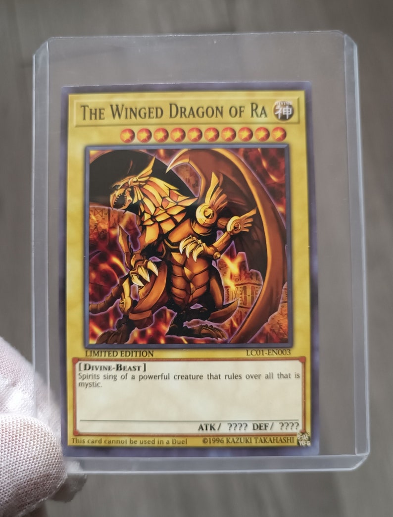 Yu-gi-oh the Winged Dragon of Ra Card From 1996 Reproduction Replica ...