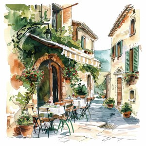 11 Cafe in Paris Clipart Bundle Set, French Cafe Clipart, Printable ...