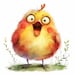 13 Quirky Chicken Clipart Bundle, Printable Watercolor Adorable Chicken ...