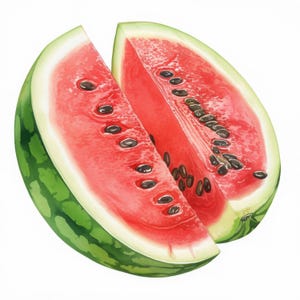 10 Watermelon Summer Clipart Bundle, Fun Fruit Images Illustrations ...