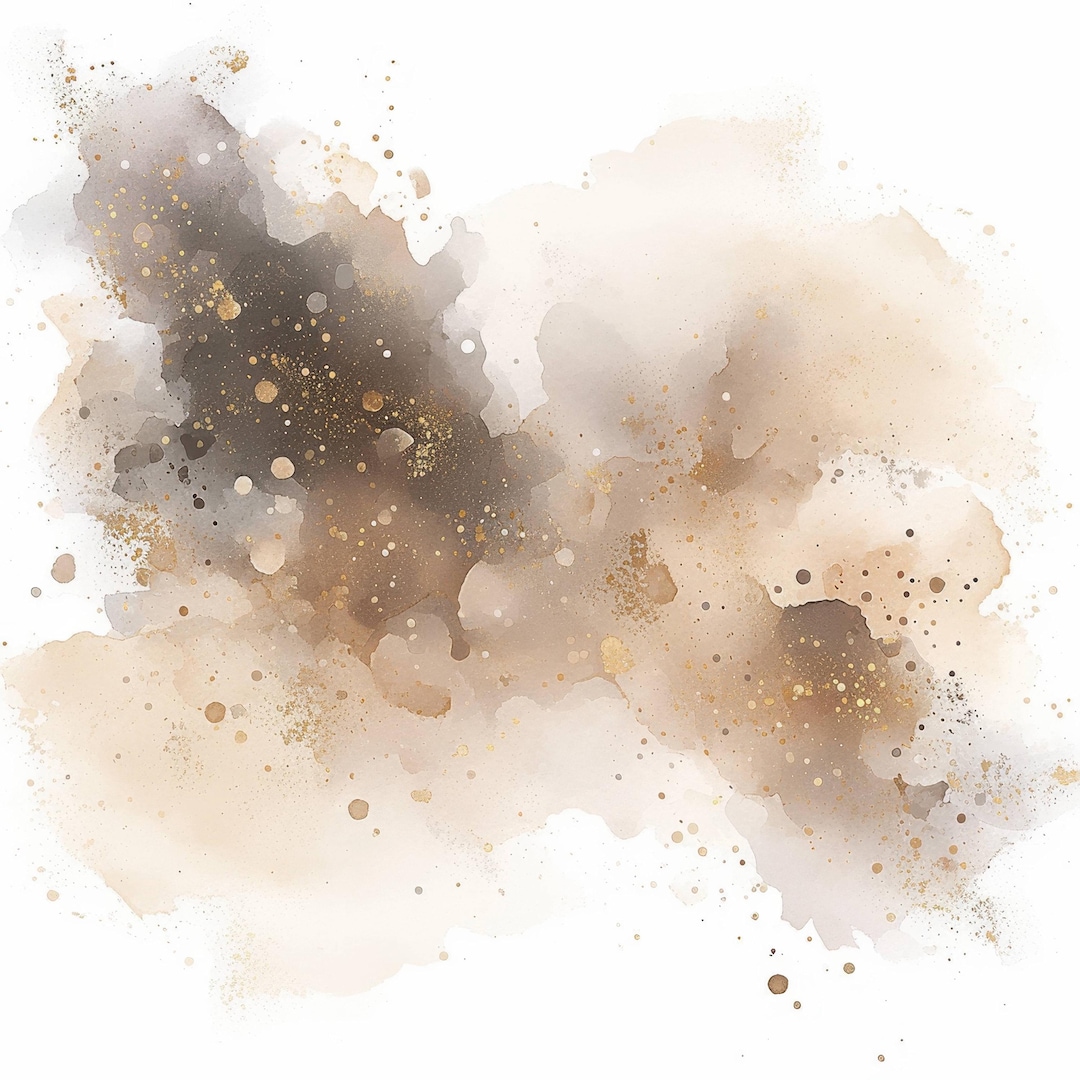 19 Neutral Splatter Clipart Bundle, Neutral Splash Illustrations ...