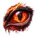 22 Red Fantasy Eyes Clipart Bundle, Printable Watercolor Monster Eyes ...