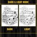 Flower Cars 60 Coloring Page Book, Adults Kids Instant Download ...