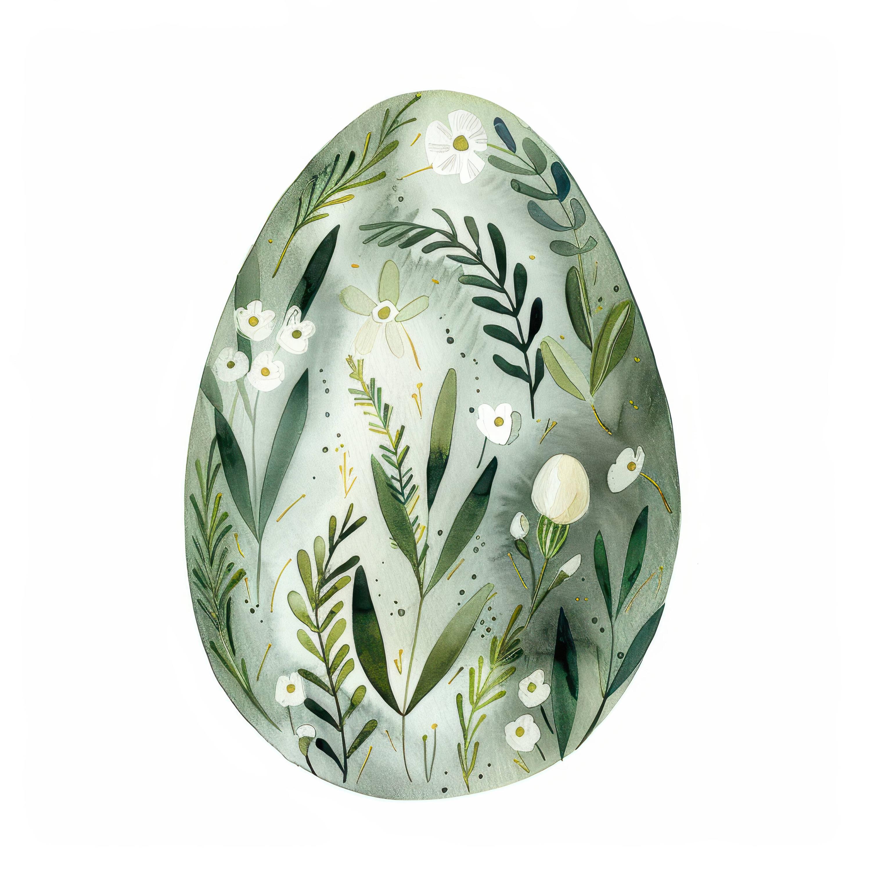 19 Floral Easter Egg Clipart Bundle, Easter Illustrations, Printable ...
