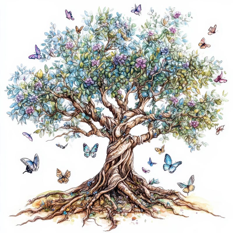 Paper Butterfly Tree - Etsy