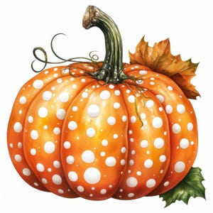 14 Patterned Pumpkins Clipart Bundle, Printable Watercolor Halloween ...