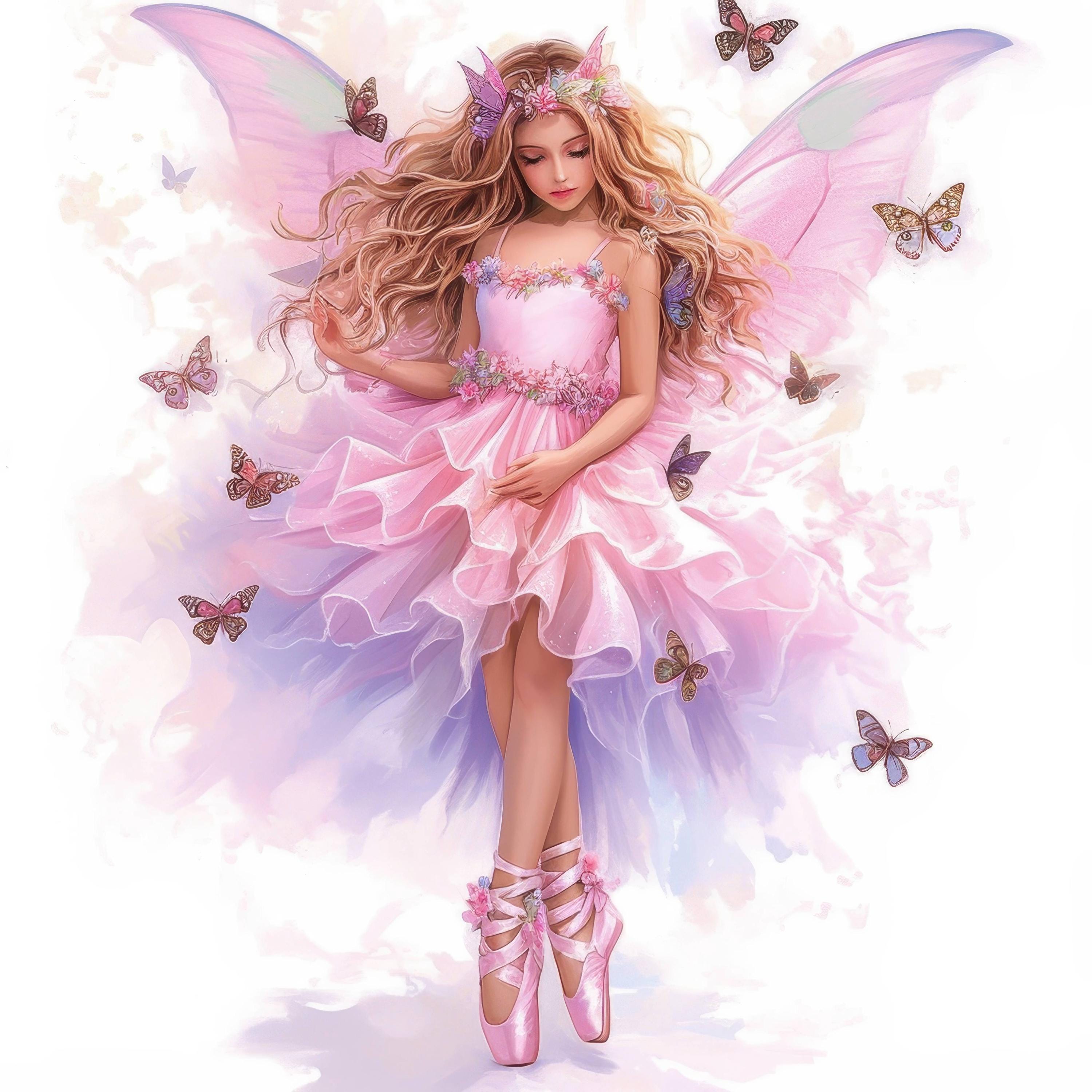13 Ballerina Fairy Clipart Bundle, Ballet Dancer Illustrations ...