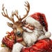 11 Christmas Hugs Clipart Bundle, Santa Hug Images Illustrations ...