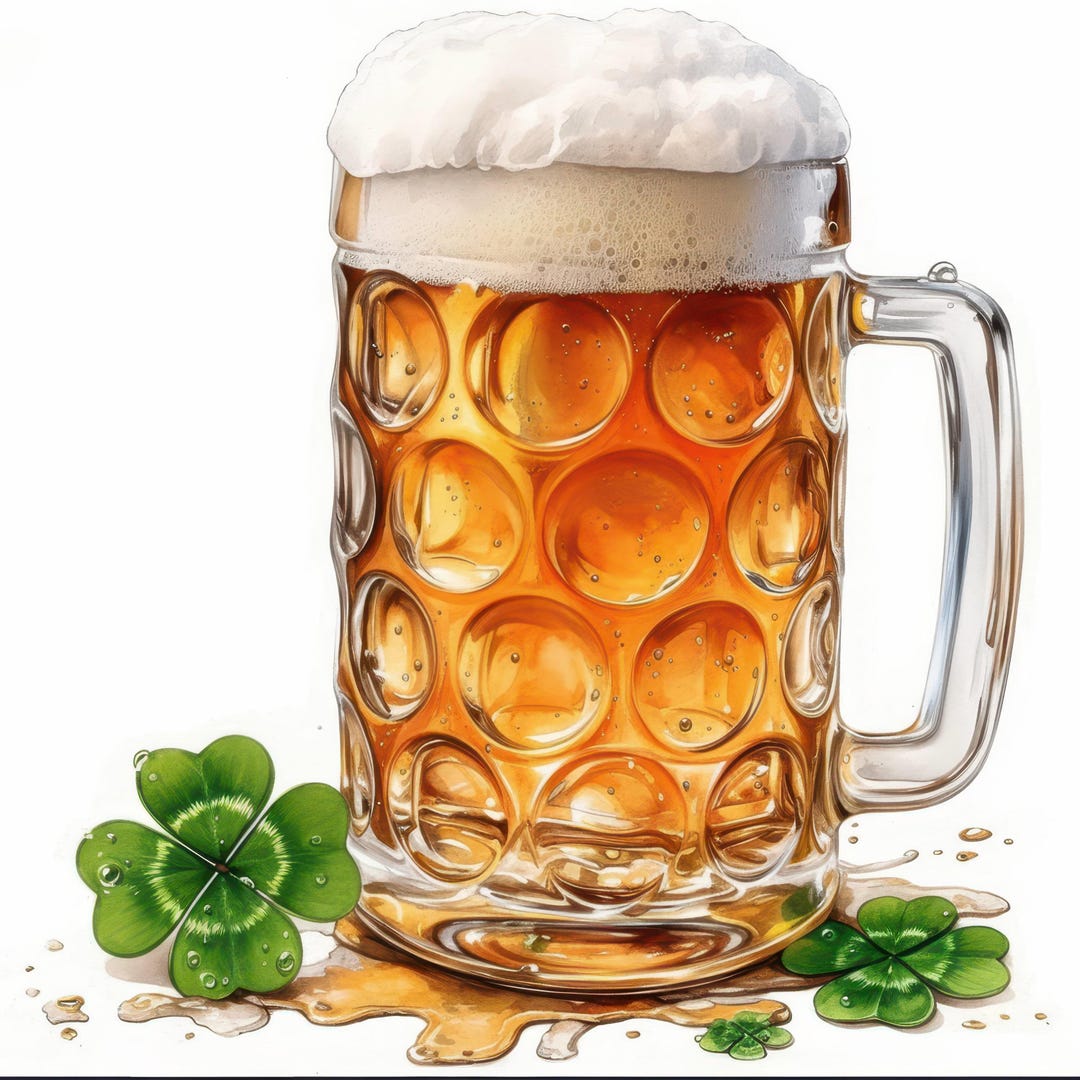 11 Beer Mug Foam Clipart Bundle, St. Patrick's Day Illustrations ...