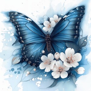 12 Shabby Chic Butterfly Clipart Bundle, Elegant Butterfly Prints ...