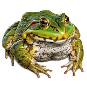 10 Realistic Frog Clipart Bundle, Watercolor Animal in Nature Printable ...