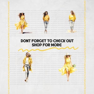 Watercolor Fashion Girls Clipart Bundle, Modern Fashion Clipart Set ...