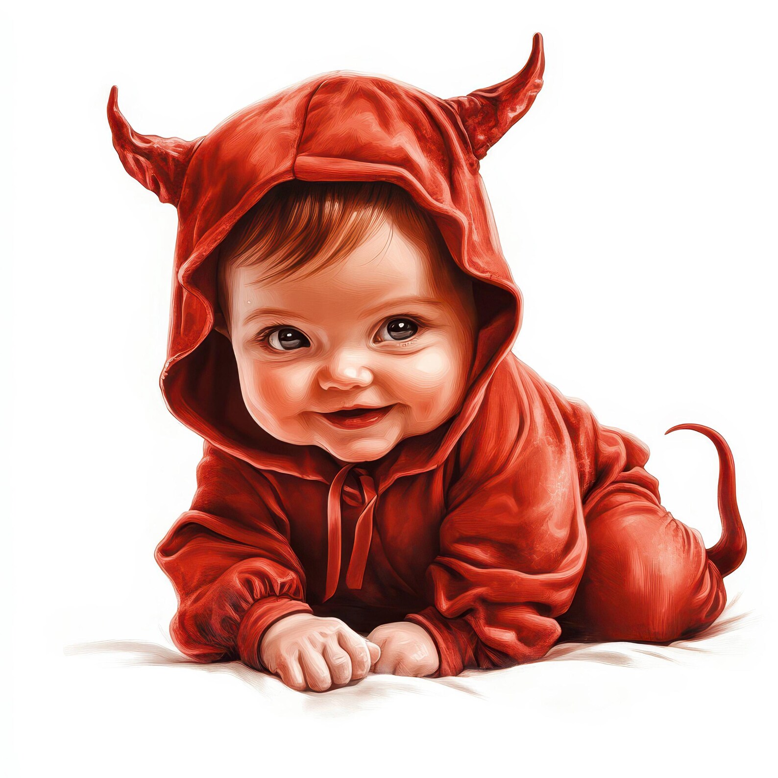 Cute Devil Kids Clip Art Bundle, Little Devil Clipart 8 High Res ...