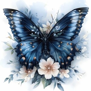 12 Shabby Chic Butterfly Clipart Bundle, Elegant Butterfly Prints ...