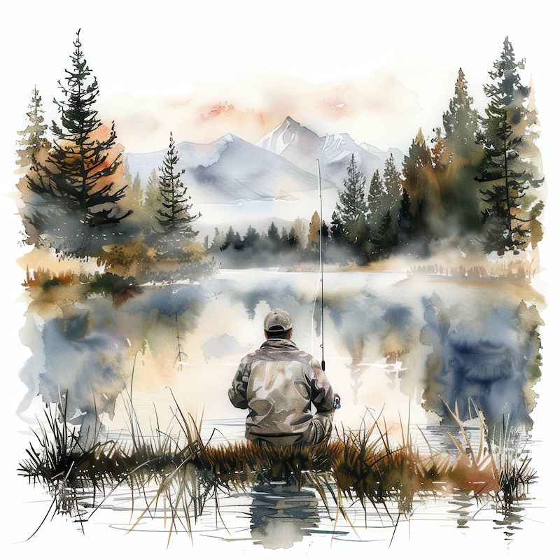 Fishing Paintings - Etsy