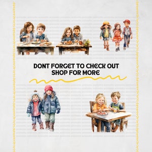 Watercolor Kids Clipart Bundle, Painted Boys and Girls Clipart Set ...