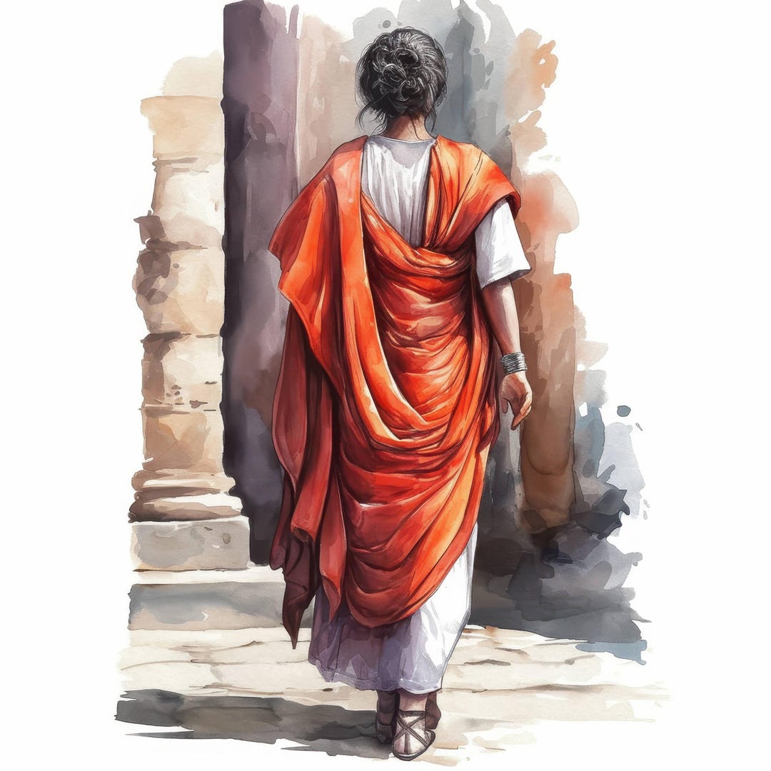 13 Biblical Woman Clipart Bundle, Women of Biblical Times Images ...