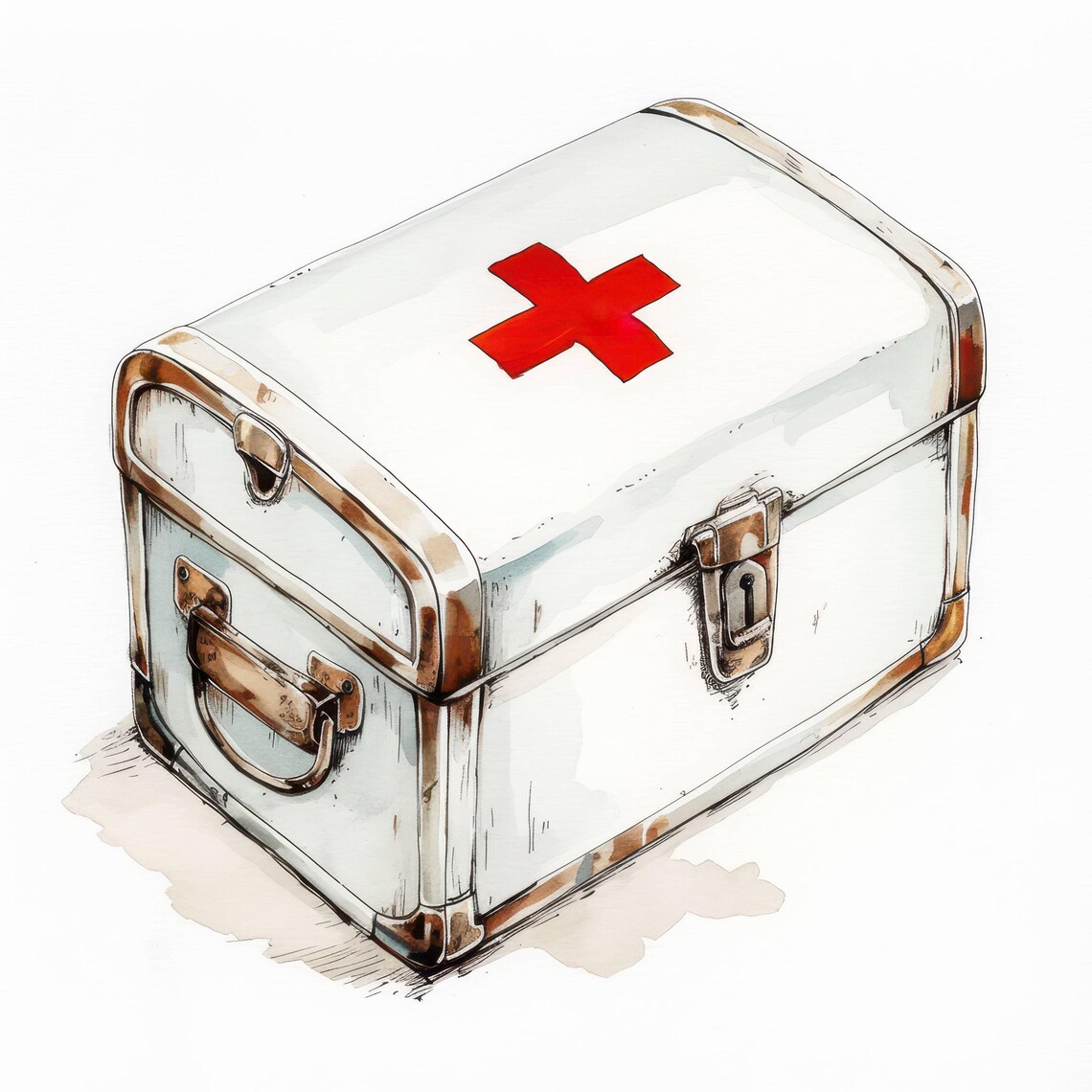 16 First Aid Set Clipart Bundle, Medical Kit Images Illustrations ...